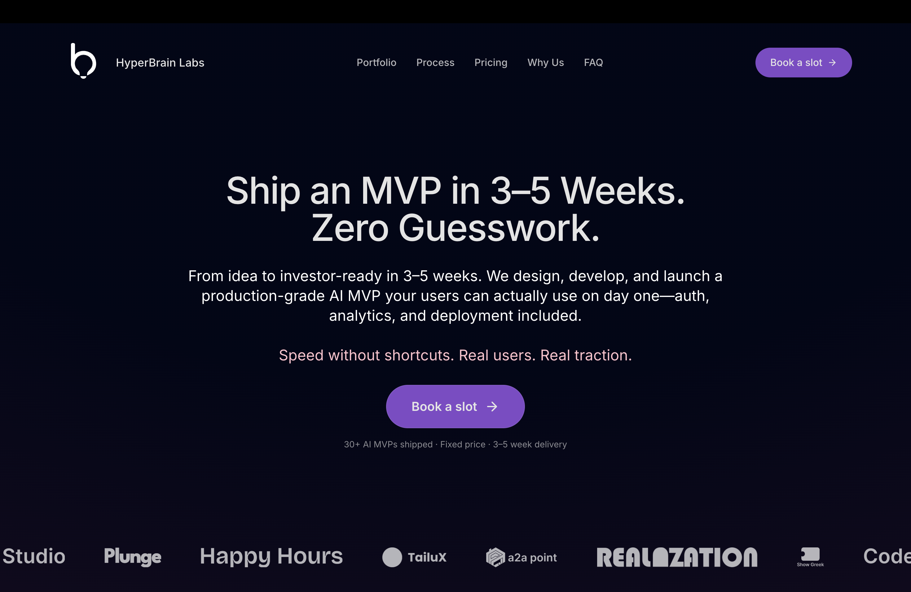 AI Product Studio | Build Your MVP in 2 Weeks - HyperBrain Labs